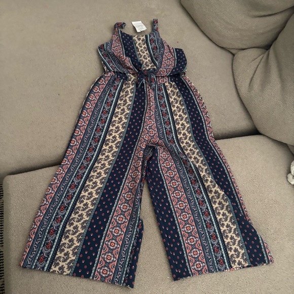 Knitworks | Pants & Jumpsuits | Knitworks Blue And Red Jumpsuit With ...